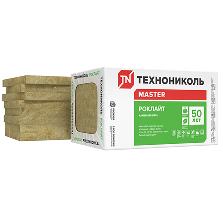 Утеплитель Технониколь РОКЛАЙТ (минеральная вата), 1200х600х50мм (8шт ...
