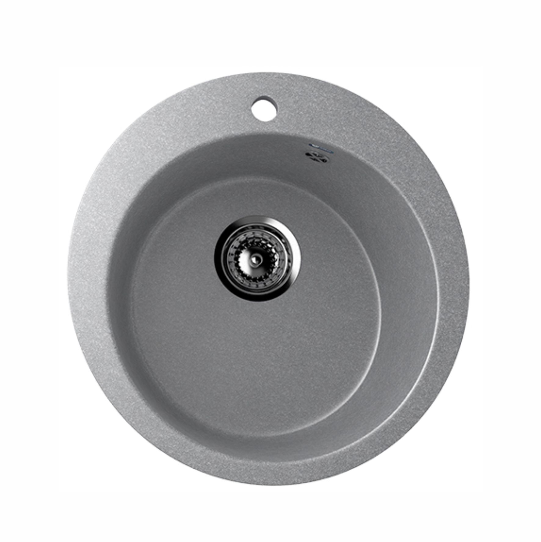 Кухонная мойка ULGRAN U-405 круглая с отверстием под смеситель, цвет Графитовый - Торговый Дом ...